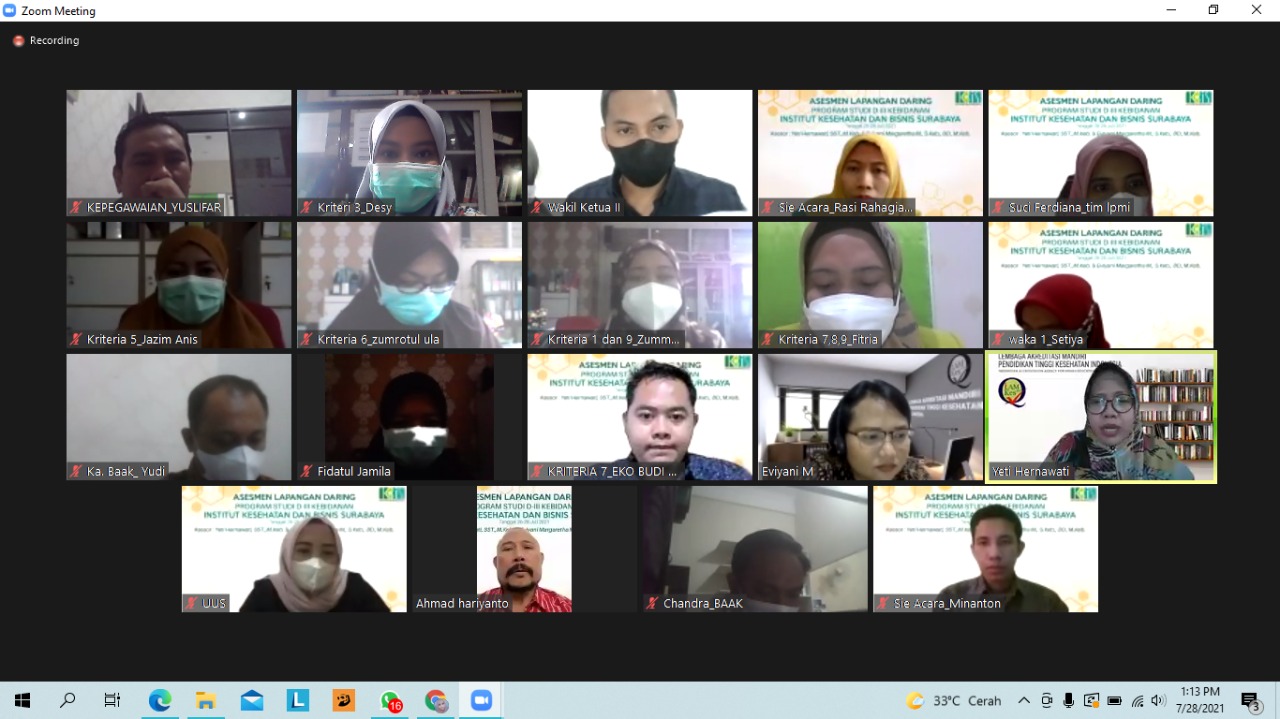 Pelaksanaan Akreditasi Prodi D3 Kebidanan Institut Kesehatan dan Bisnis Surabaya Oleh LAM-PTKes ...